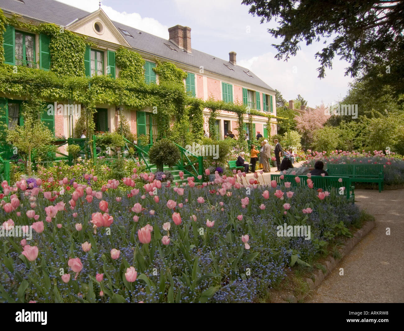 france giverny the impressionist painter monet's house and garden Stock ...