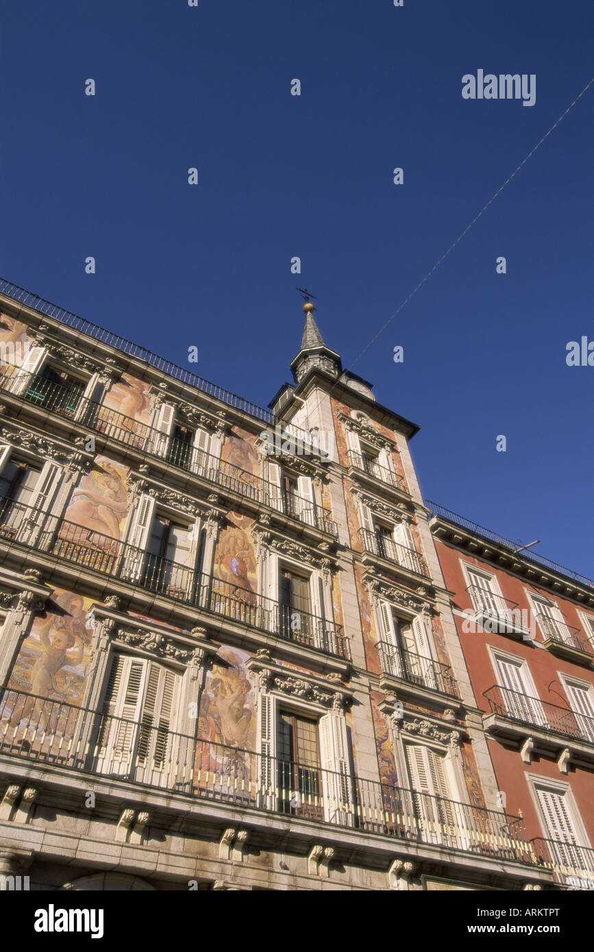 Building on the Plaza Mayor, Madrid, Spain, Europe Stock Photo - Alamy