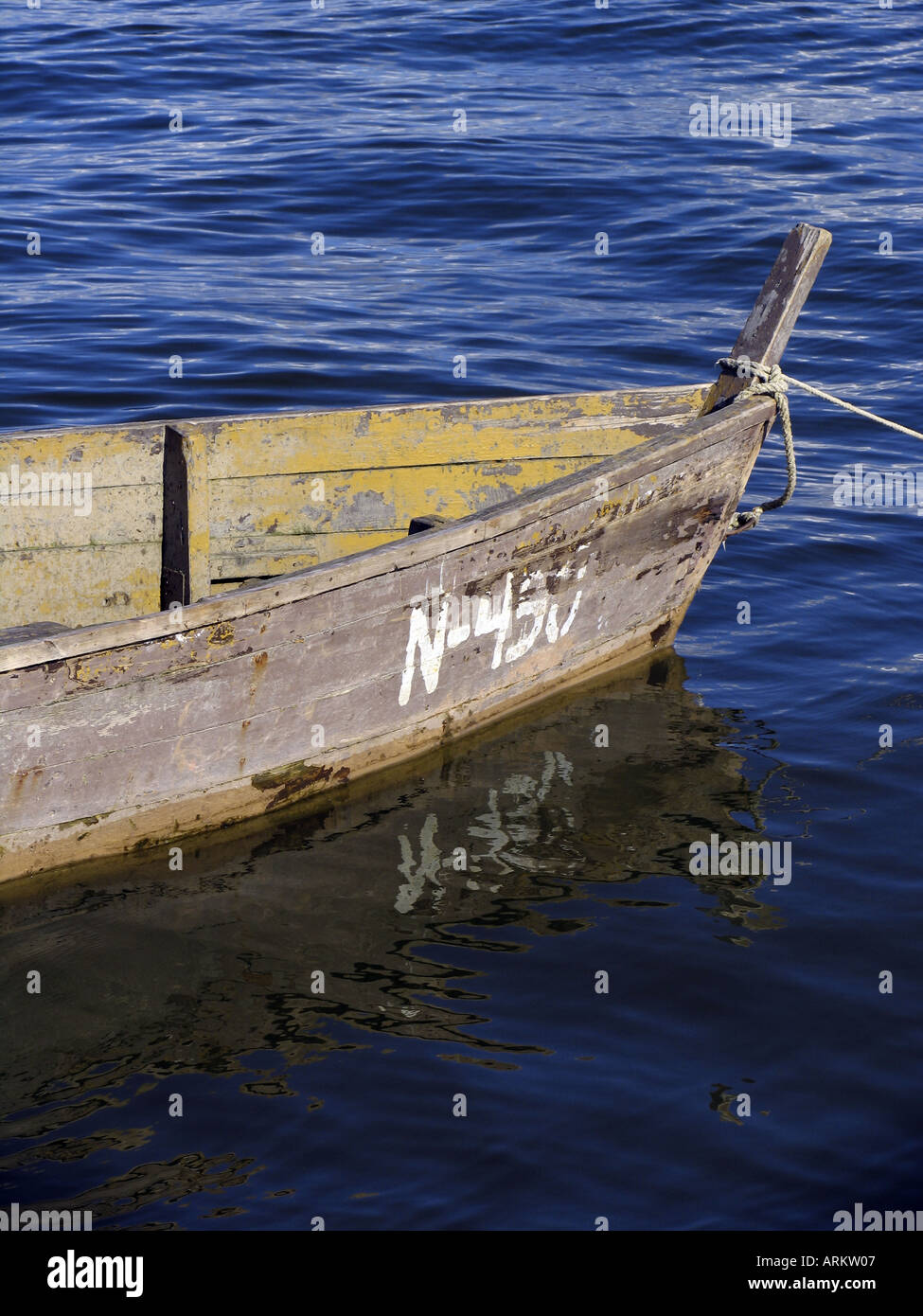 Fishing boat, Nida Neringa, The Curonian Spit National Park, Lithuania ...