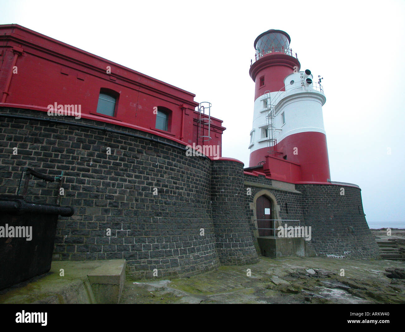 Longstone lighthouse off the Northumberland coast, Farne Islands, UK ...