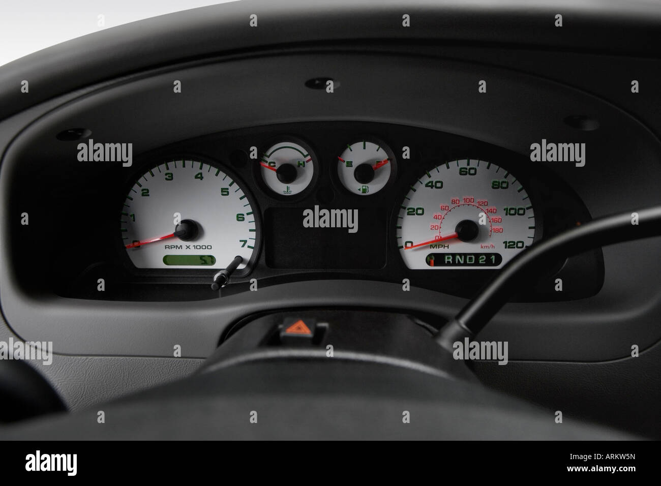 2008 Ford Ranger Sport in White - Speedometer/tachometer Stock Photo ...