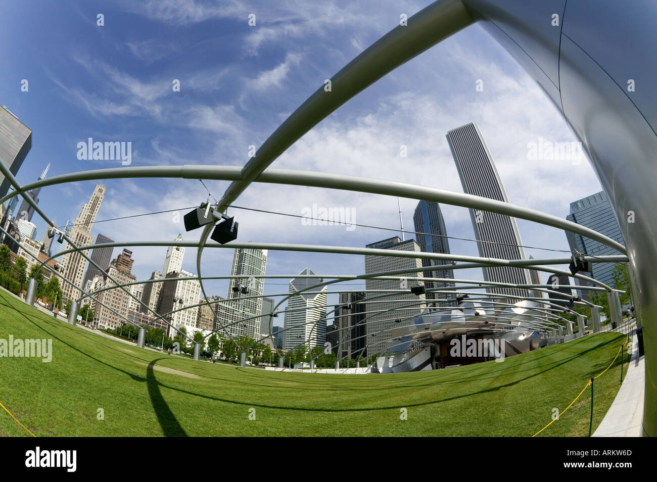 Jay Pritzker Pavilion Millenium Park Chicago Stock Photo - Alamy