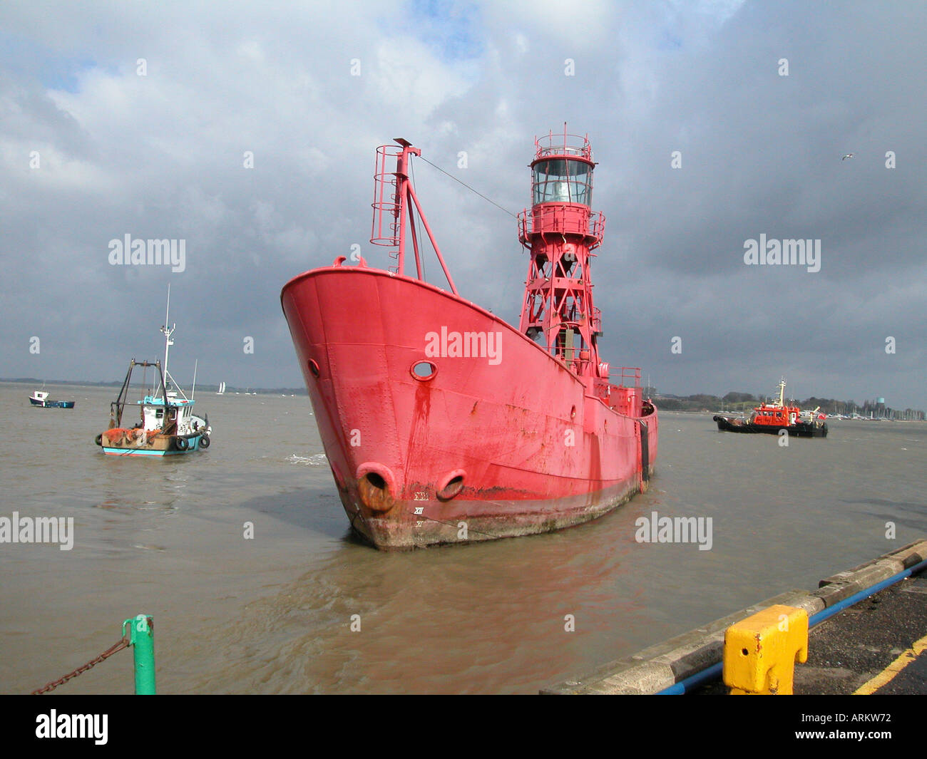 Tugboat with light house hi-res stock photography and images - Alamy