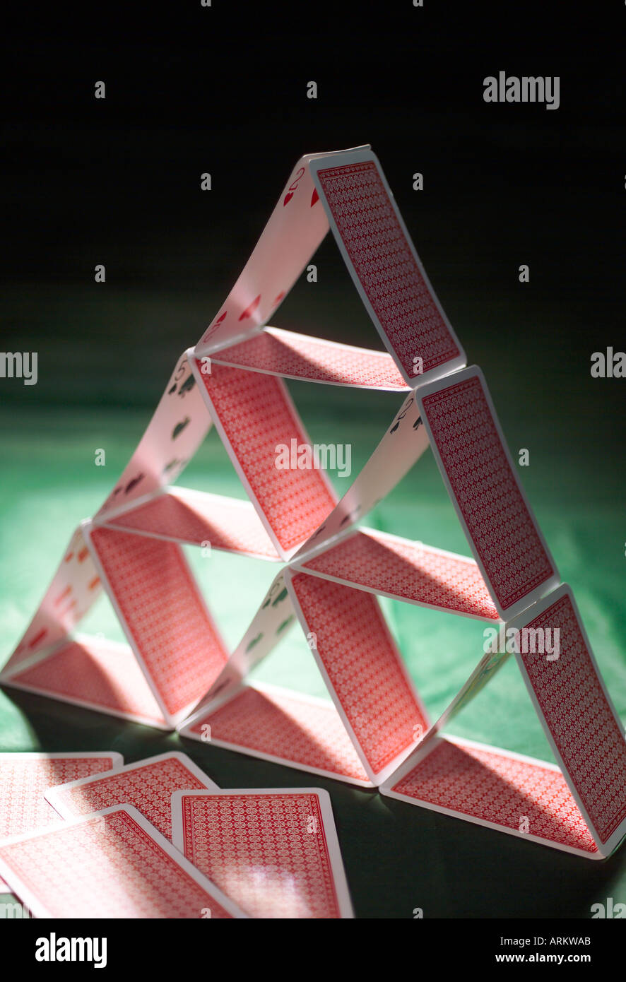 Pack of cards house hi-res stock photography and images - Alamy