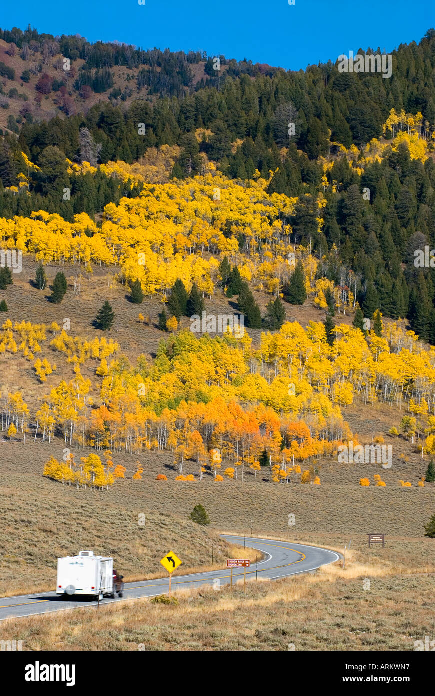 Sawtooth scenic byway autumn hi-res stock photography and images - Alamy
