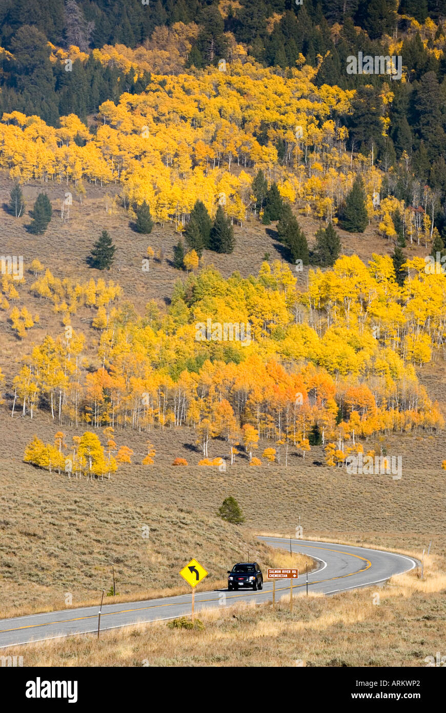 Sawtooth scenic byway autumn hi-res stock photography and images - Alamy