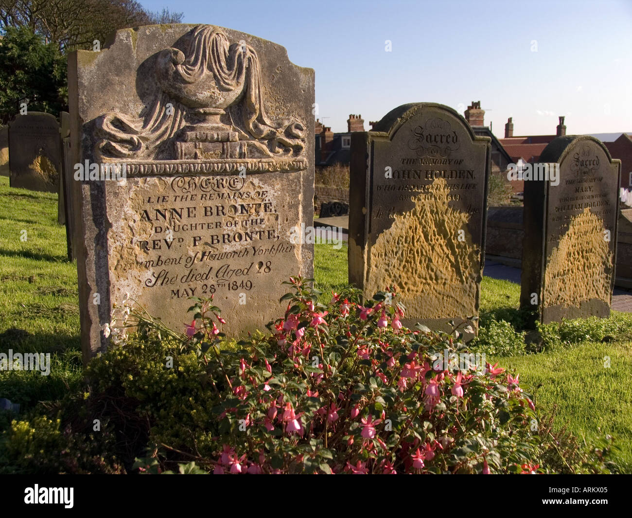 Anne bronte headstone hi-res stock photography and images - Alamy