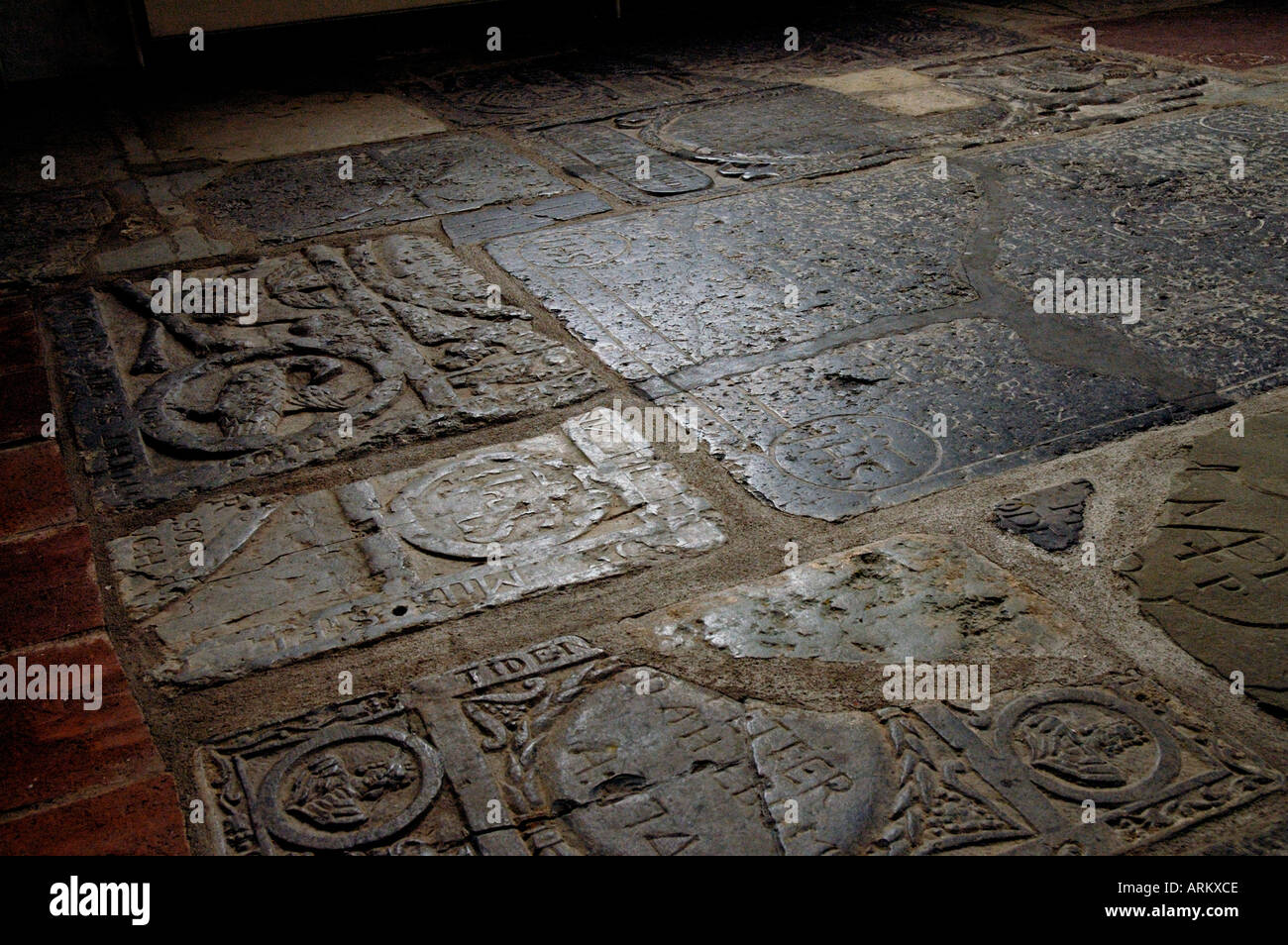 Stone floor in church Stock Photo - Alamy