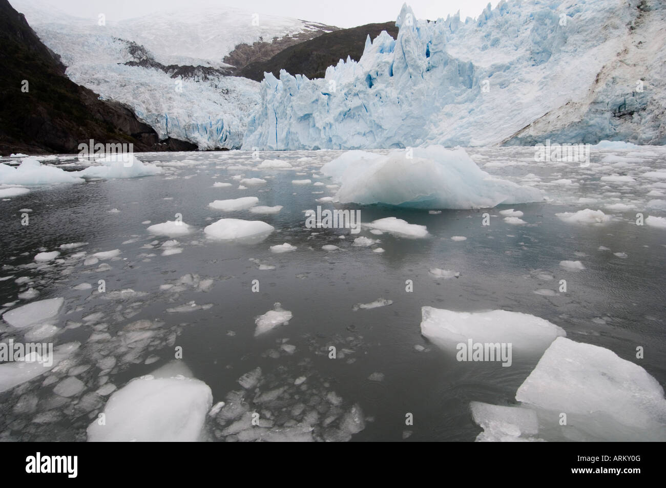 Garibaldi Glacier, Darwin National Park, Tierra del Fuego, Patagonia ...