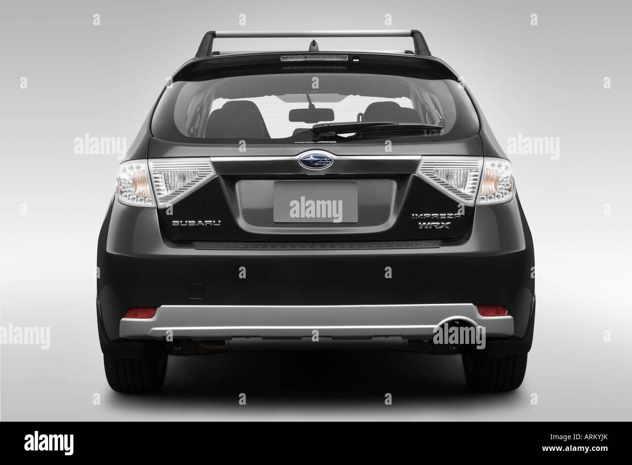 2008 Subaru Impreza WRX in Gray - Low/Wide Rear Stock Photo - Alamy