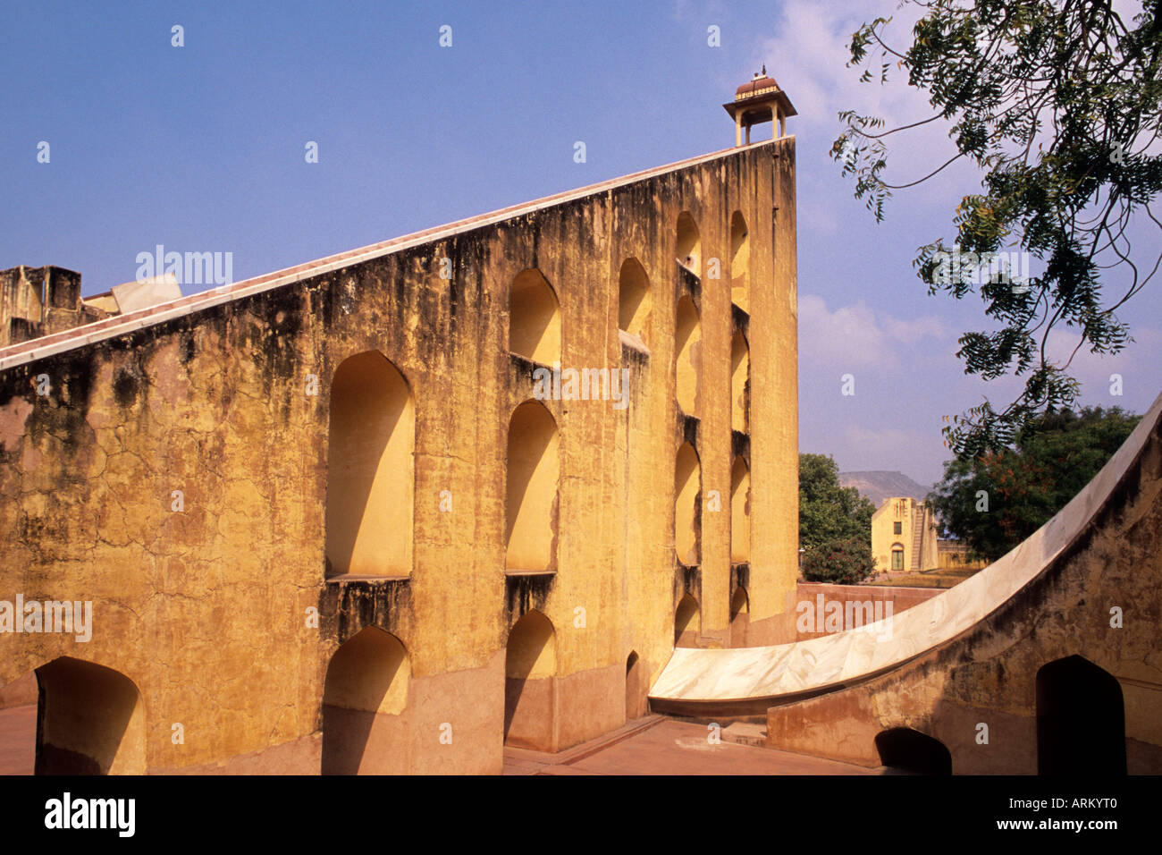 Large Sundial - Samrat Yantra, at the Jantar Mantar ancient observatory ...