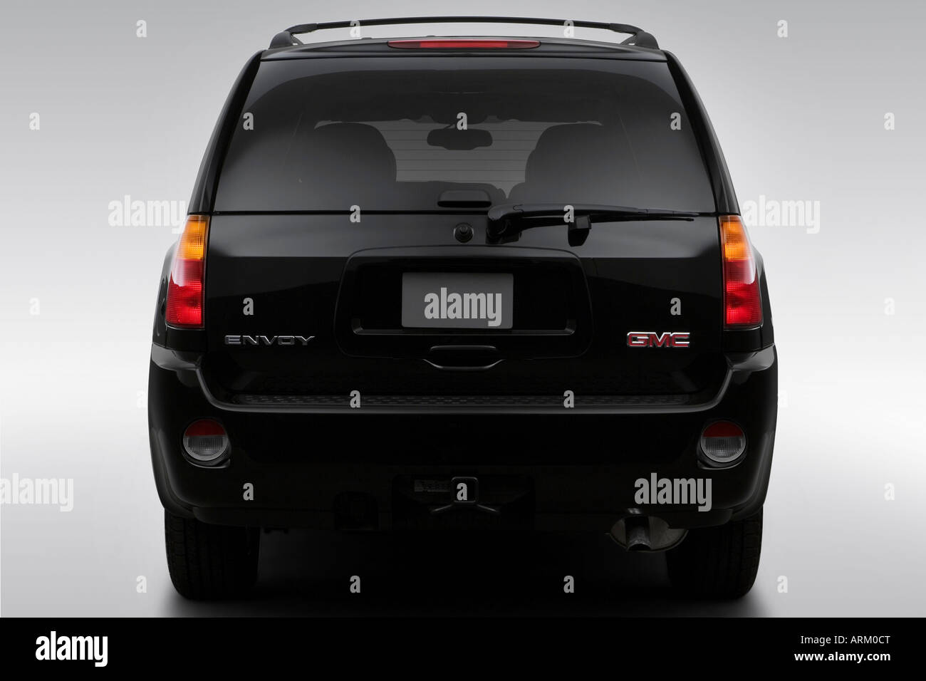 2008 GMC Envoy Denali in Black - Low/Wide Rear Stock Photo - Alamy