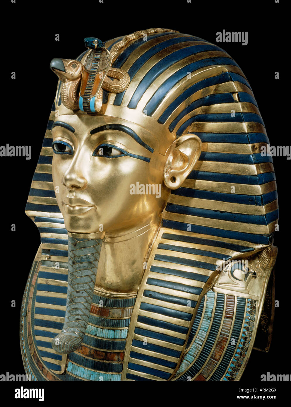 Gold Death Mask Of Pharaoh Tutankhamun, Egypt, Africa Stock, 57% OFF