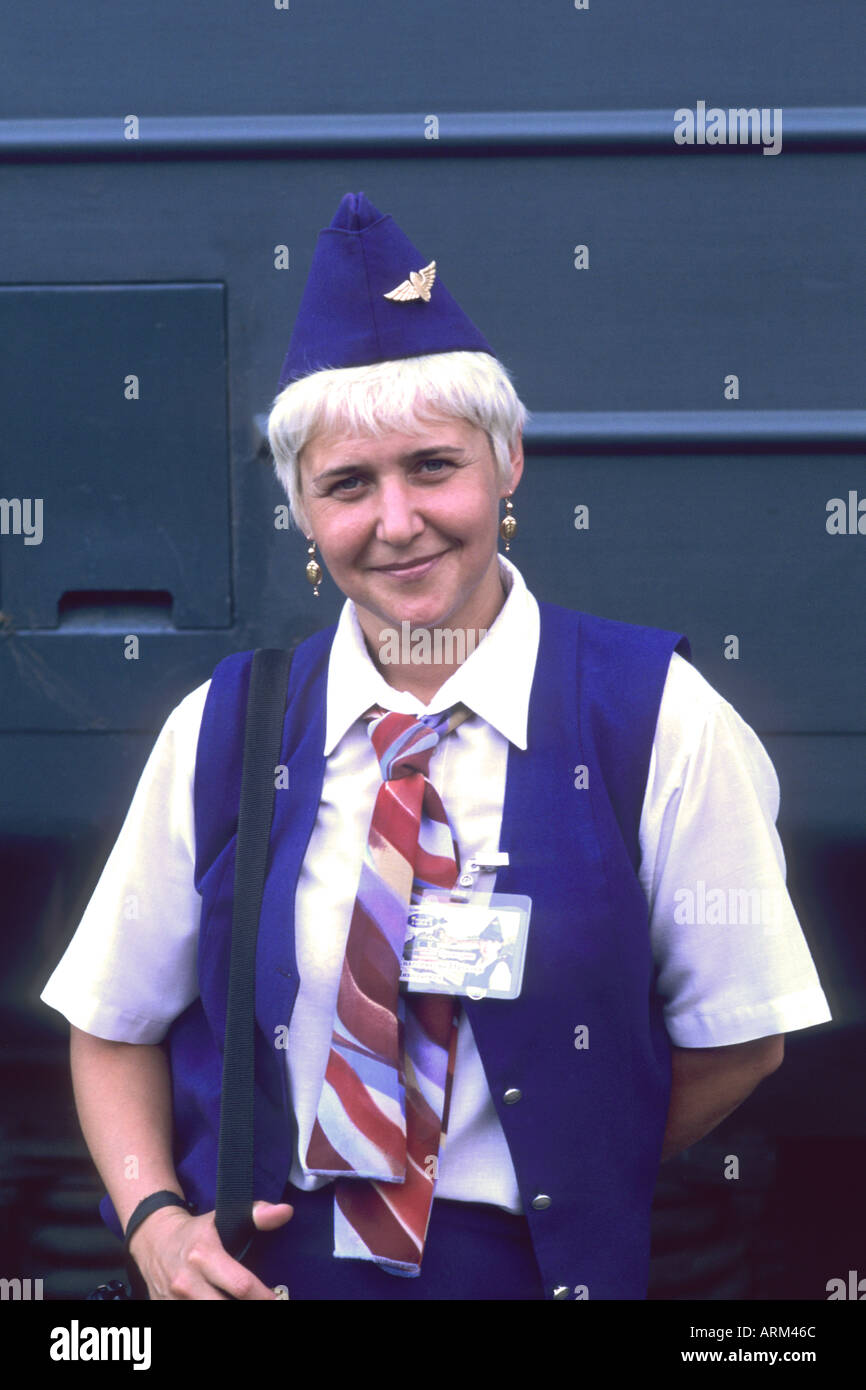 Woman Conductor on The Famous Trans Siberian Railroad from Moscow Thru ...
