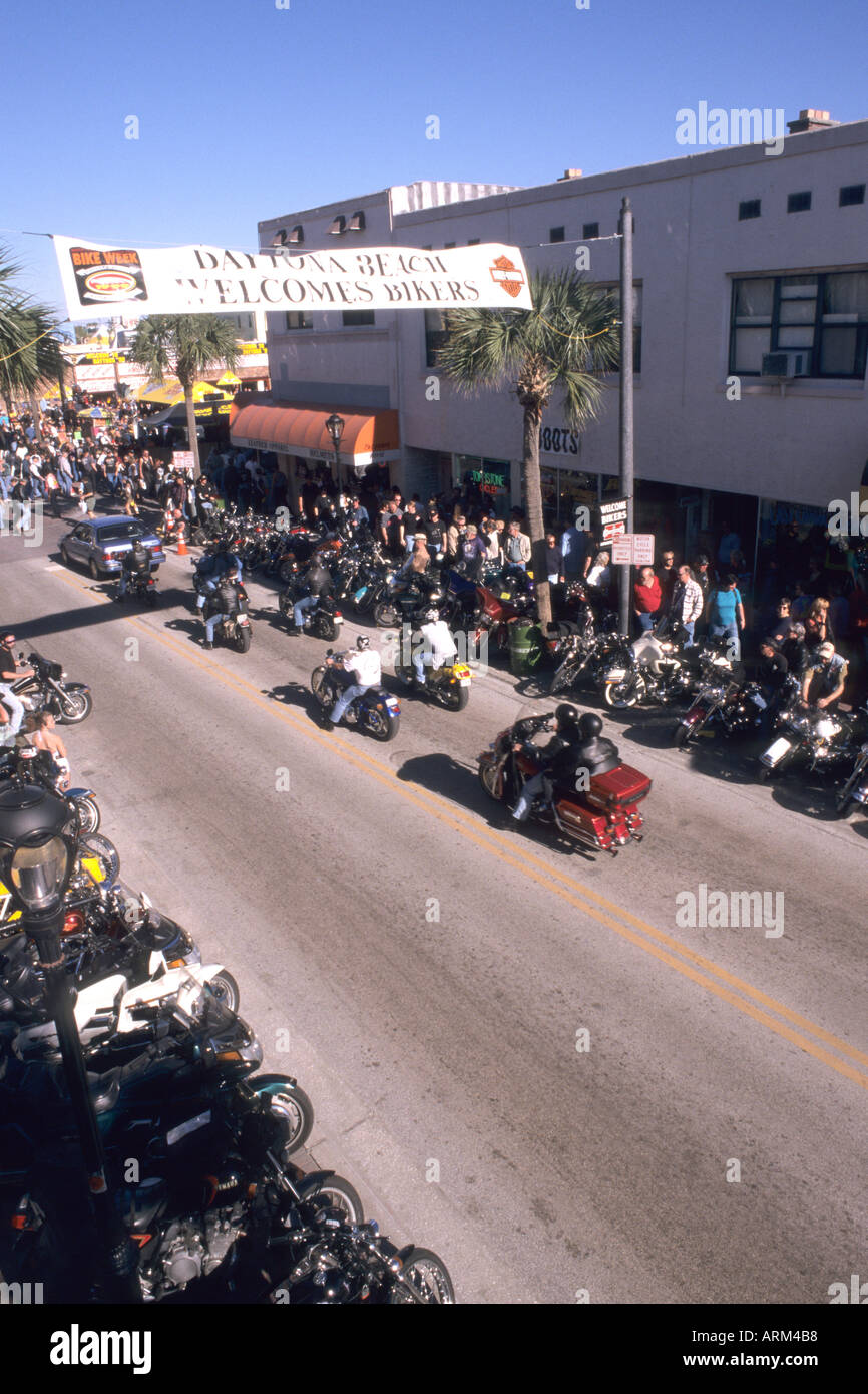 Bikers at Bike Week the Worlds Most Famous Beach Daytona Beach Florida ...