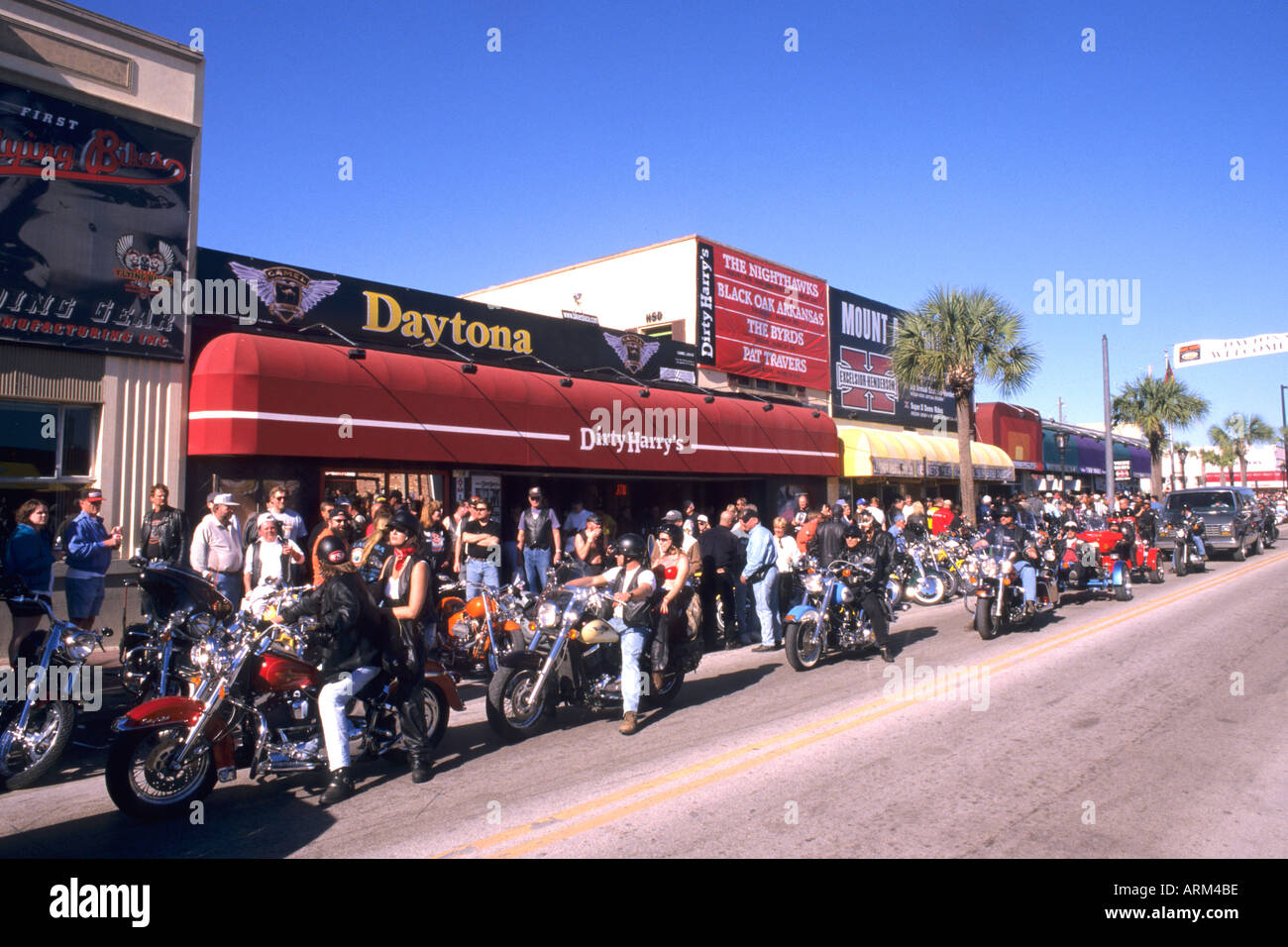 Bikers at Bike Week the Worlds Most Famous Beach Daytona Beach Florida ...