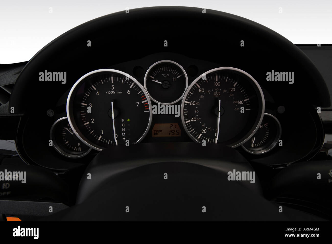 2008 Mazda MX-5 Touring in Red - Speedometer/tachometer Stock Photo - Alamy