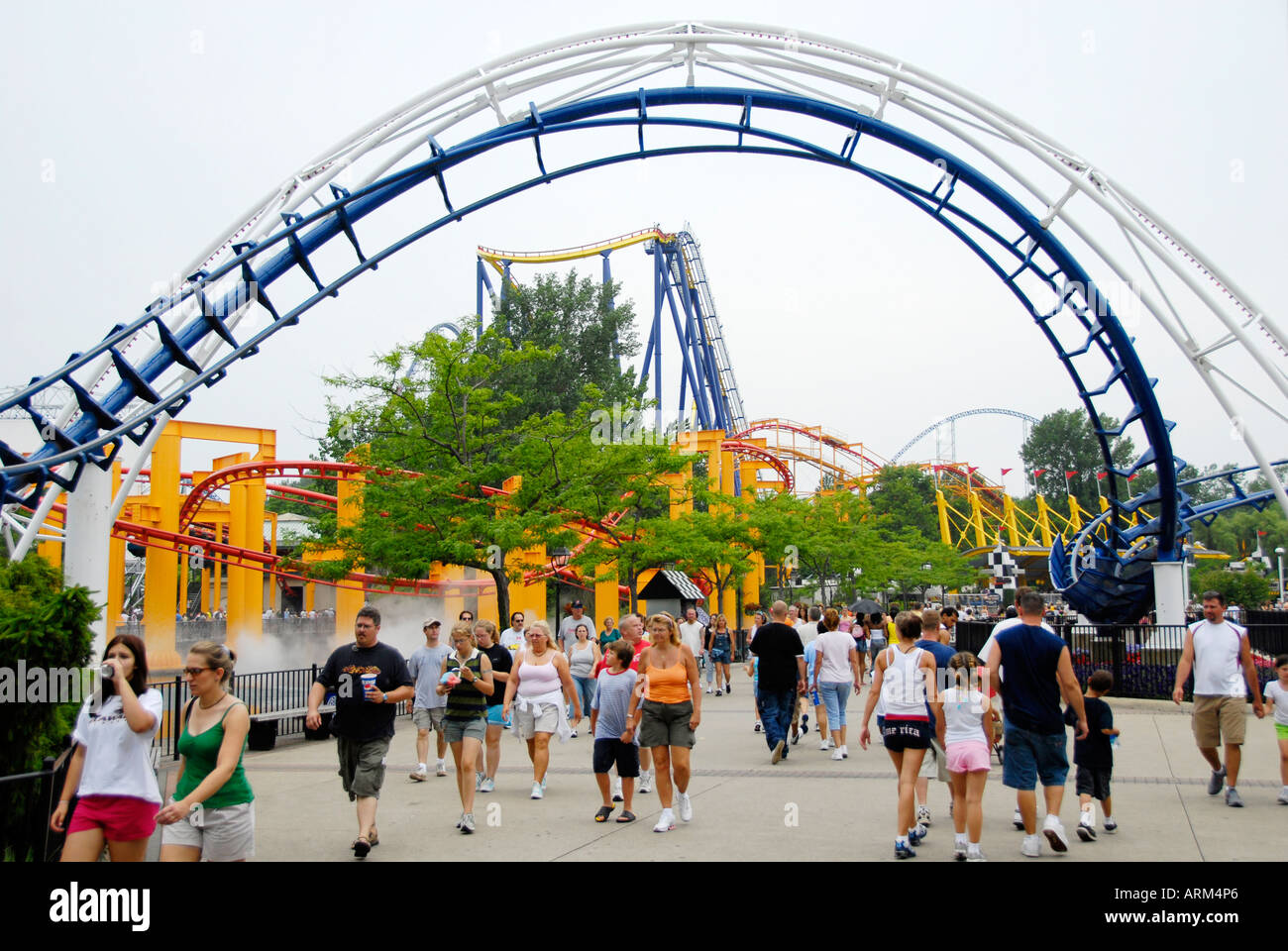 Cedar Point Amusement Park at Sandusky Ohio OH Stock Photo - Alamy