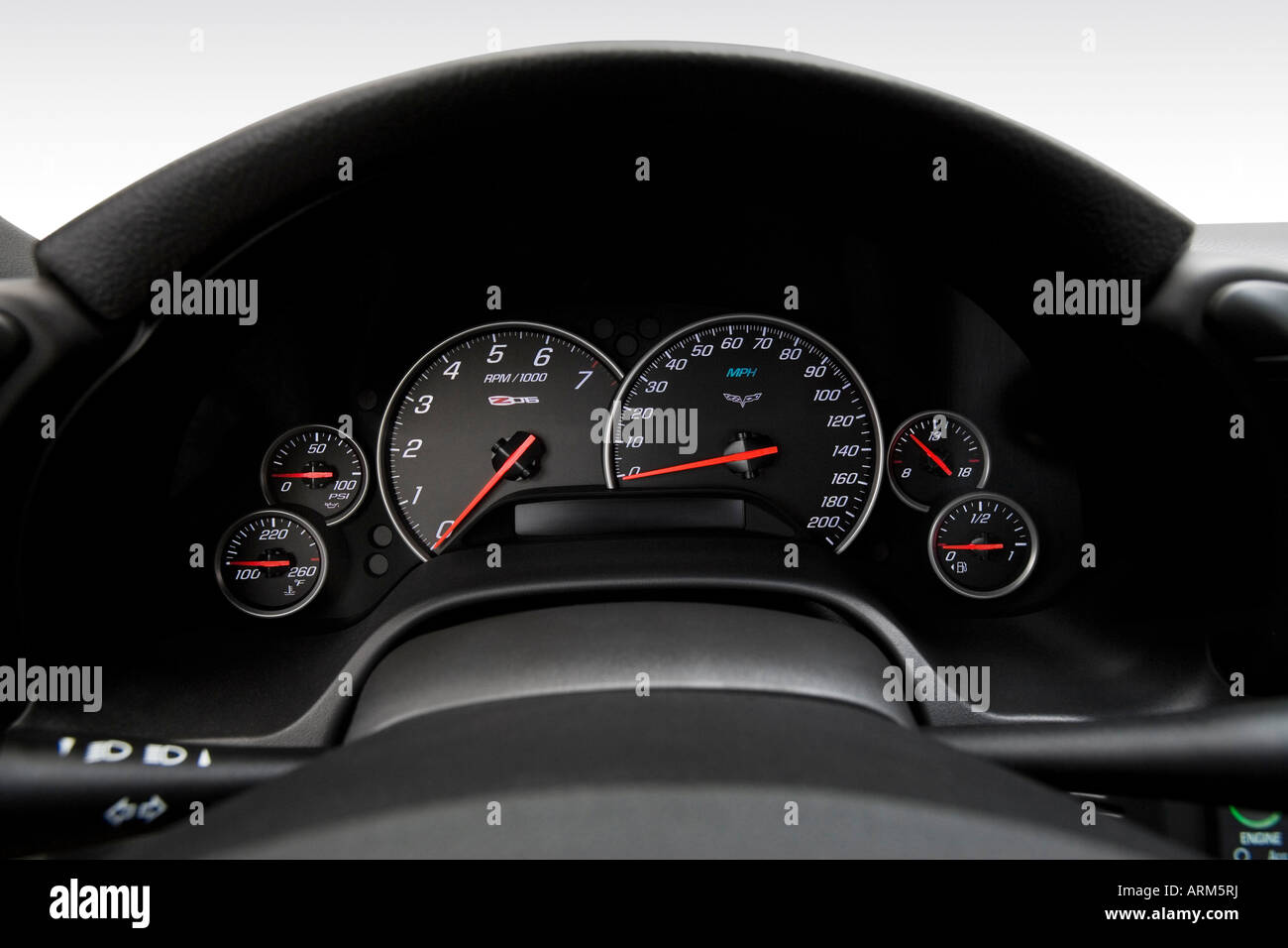 2008 Chevrolet Corvette Z06 in Silver - Speedometer/tachometer Stock ...