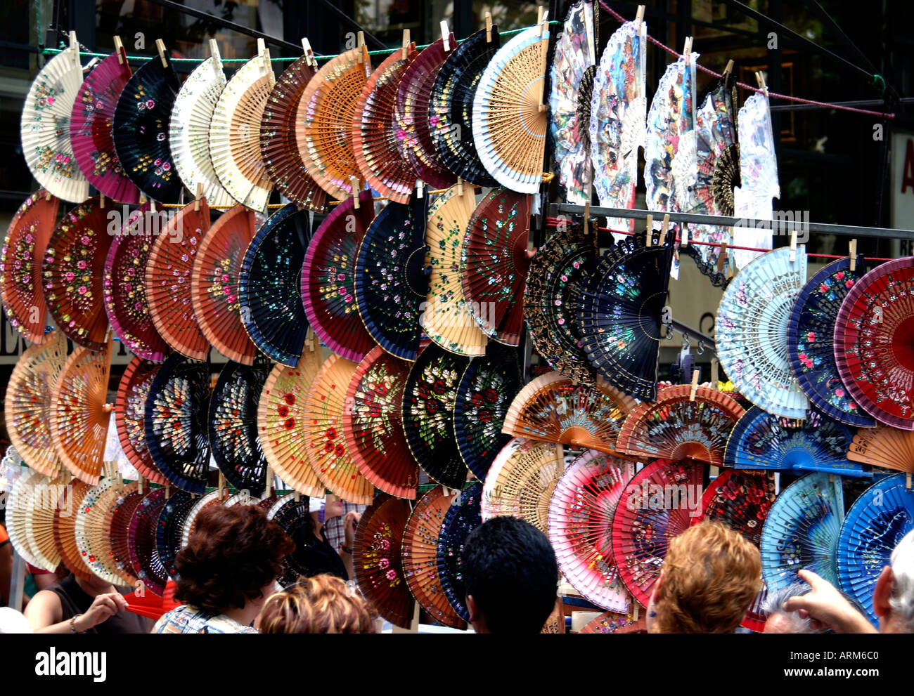 Spain Madrid El Rastro Plaza de Cascorro Sunday flea market Ribera de ...