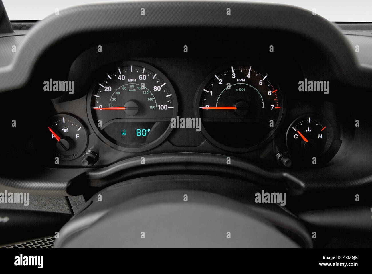 2008 Jeep Wrangler Unlimited X in Green - Speedometer/tachometer Stock ...
