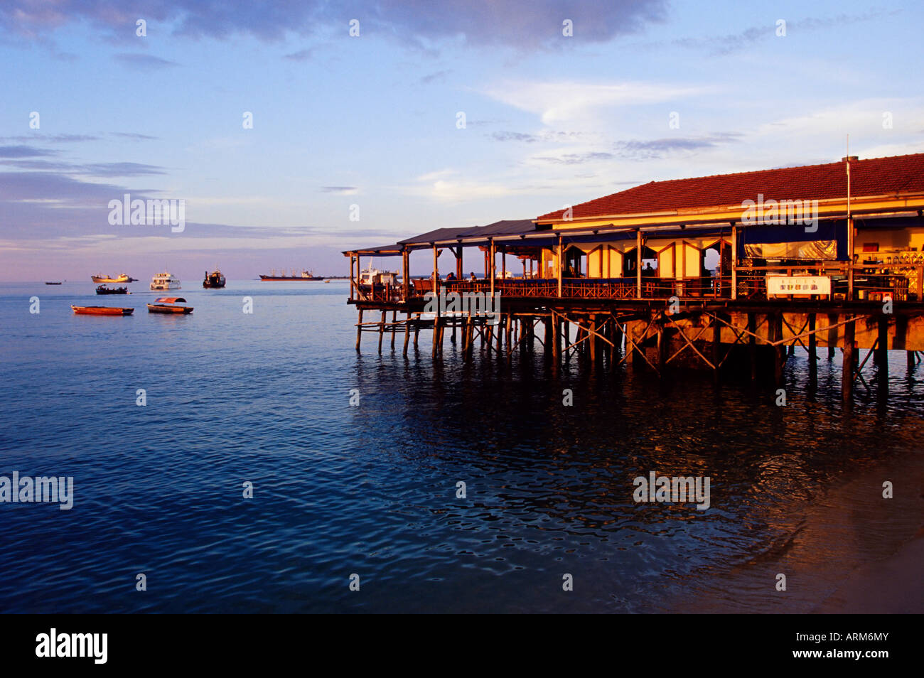 Jetty, Stone Town, island of Zanzibar, Tanzania, East Africa, Africa ...