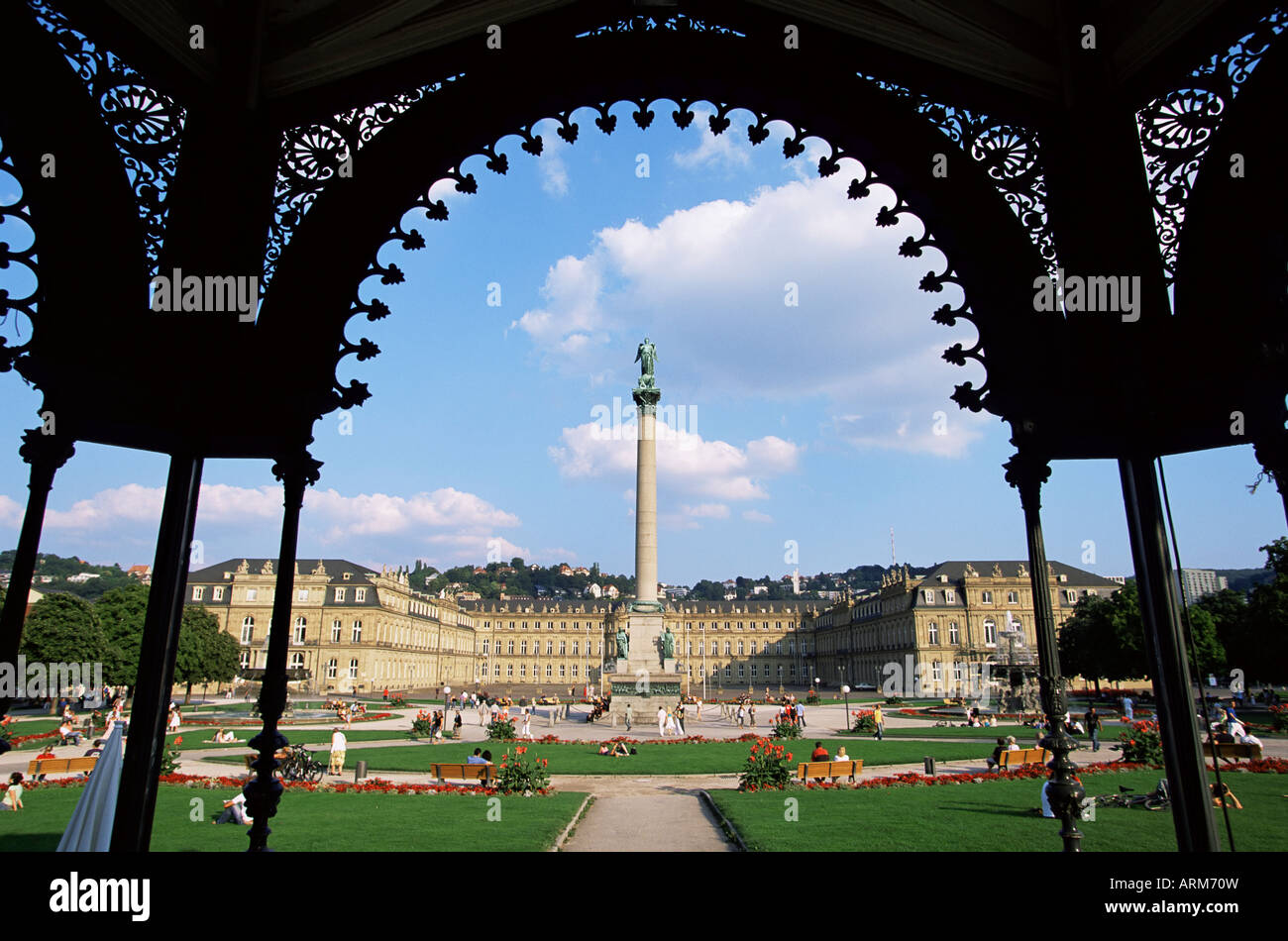 King Wilhelm Jubilee Column, Neus Schloss, Palace Square, Stuttgart ...
