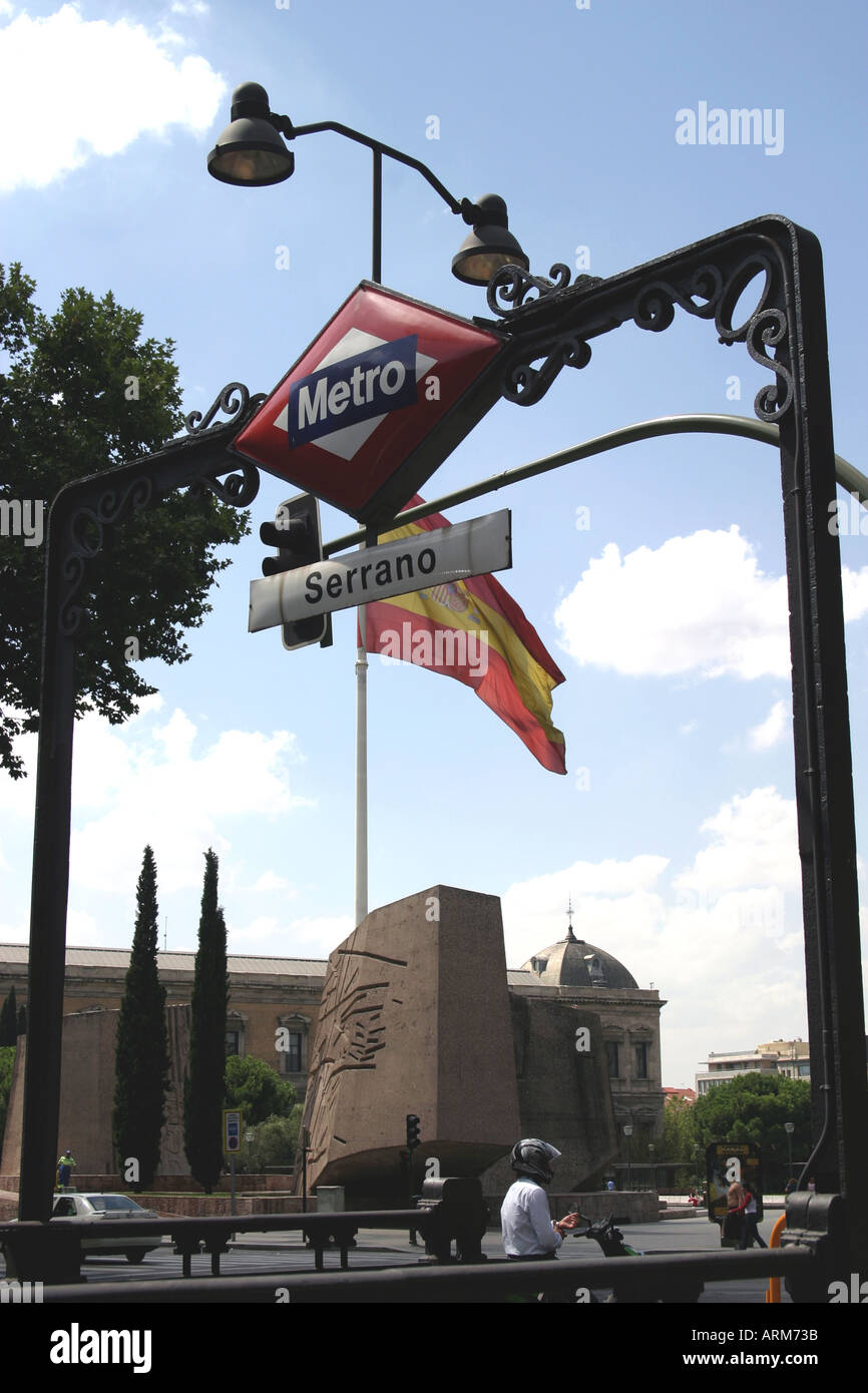 Serrano metro station hi-res stock photography and images - Alamy
