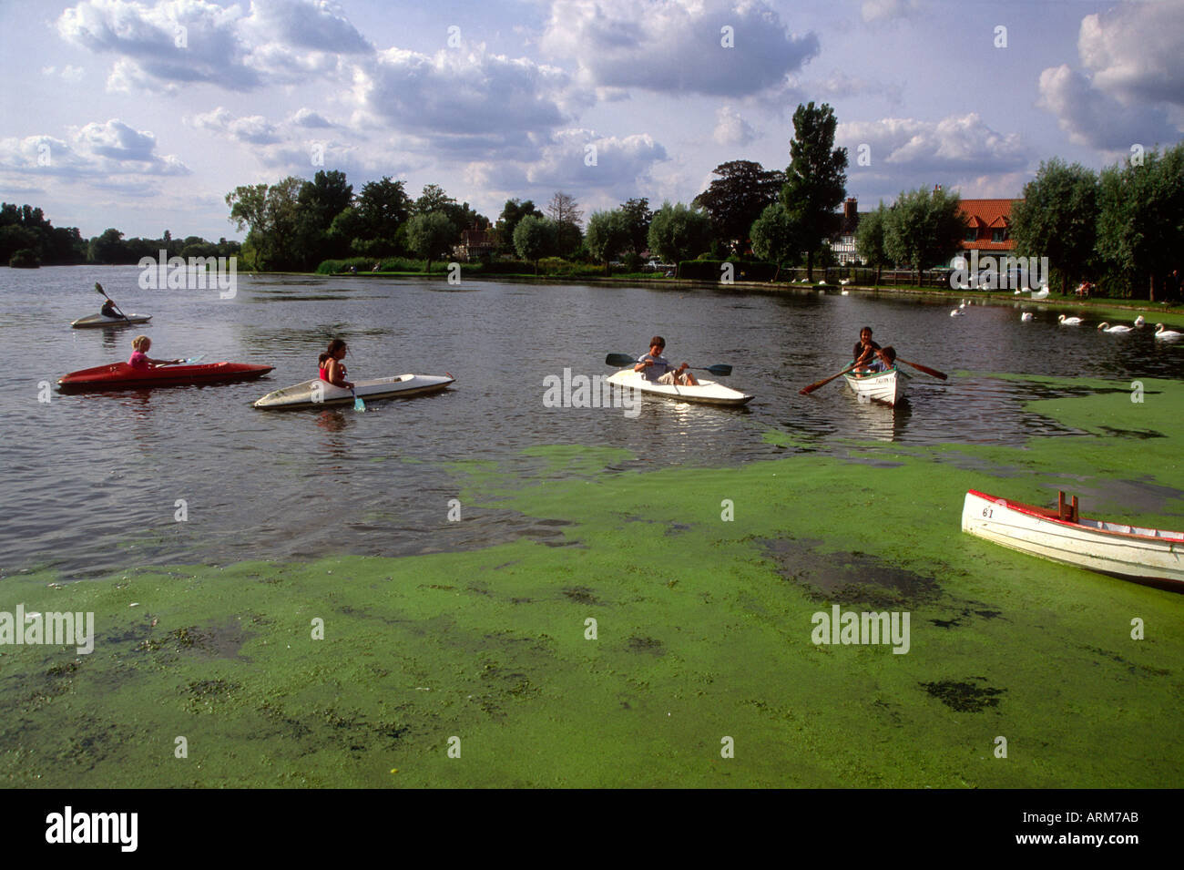 Boating Thorpeness Meare Suffolk England Stock Photo - Alamy