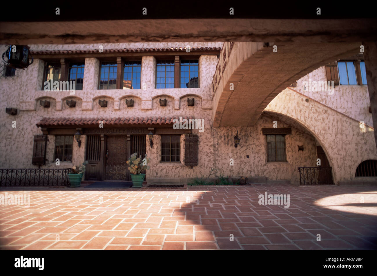 Scotty's Castle, historic Spanish style castle in the north of the park ...
