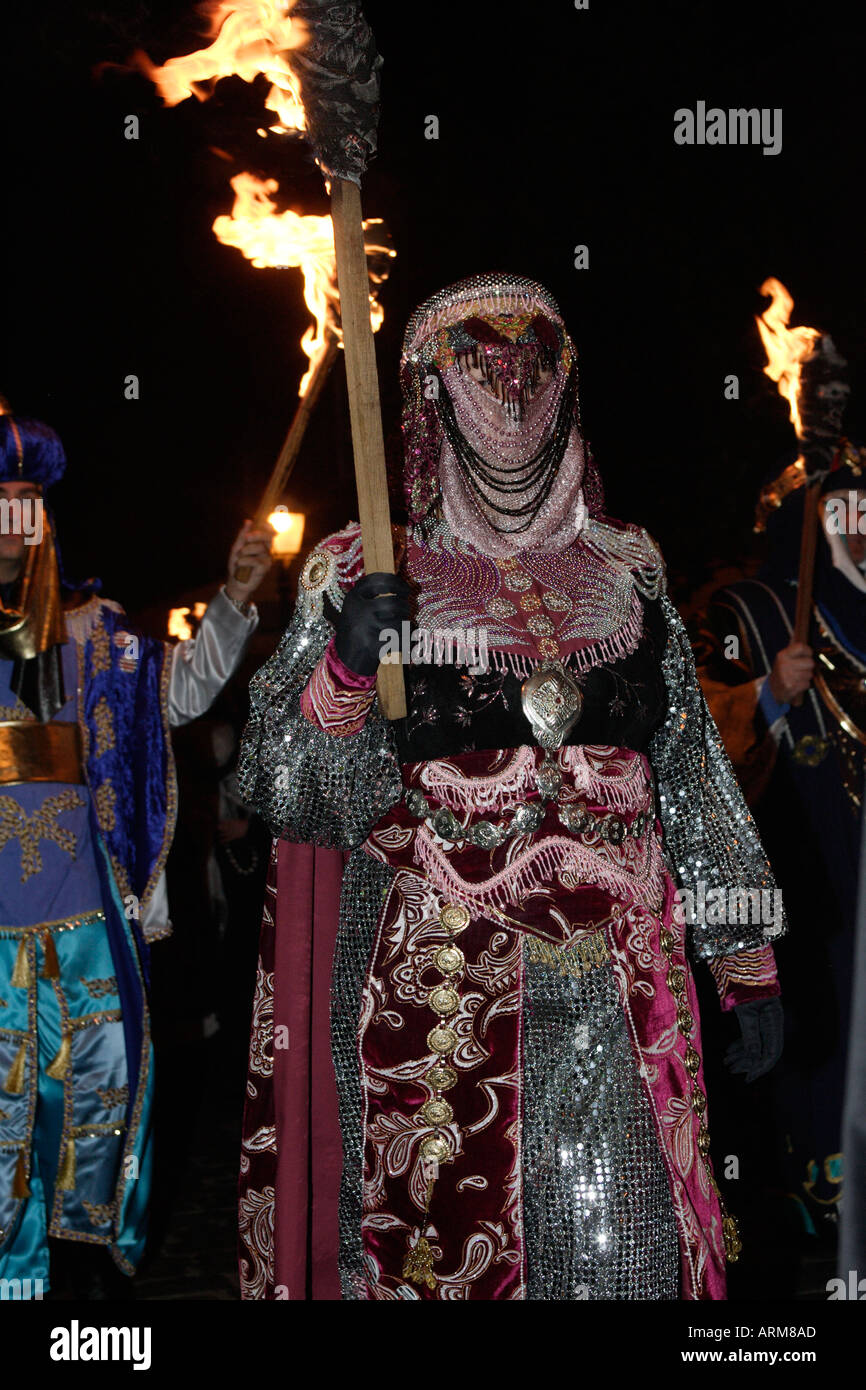 BONFIRE NIGHT PROCESSION LEWES UK Stock Photo - Alamy