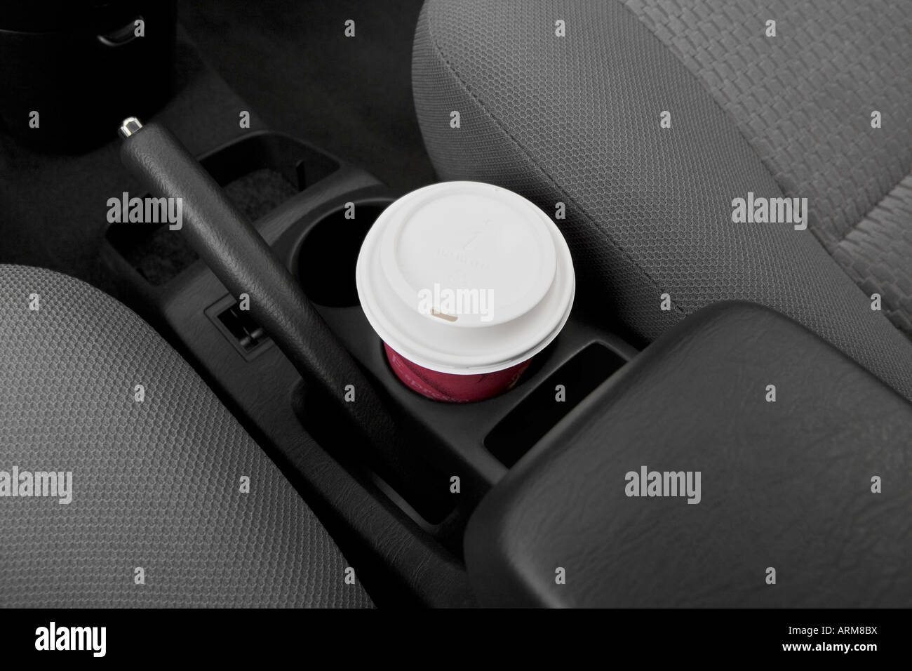 2008 Toyota Corolla Matrix in Gray - Cup Holder with Prop Stock Photo ...