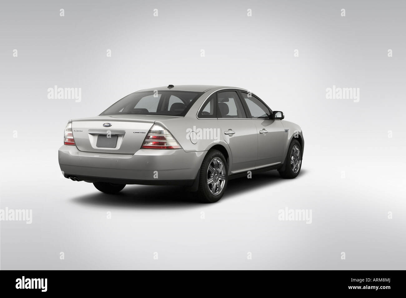 2008 Ford Taurus Limited in Silver - Rear angle view Stock Photo - Alamy