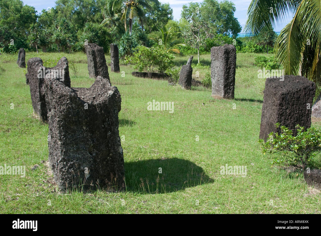 Ancient Stones Badrulchau Palau Island Stock Photo - Alamy