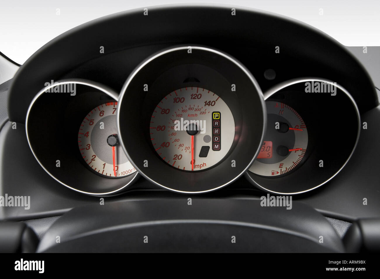 2008 Mazda MAZDA3 i Sport in Gray - Speedometer/tachometer Stock Photo ...