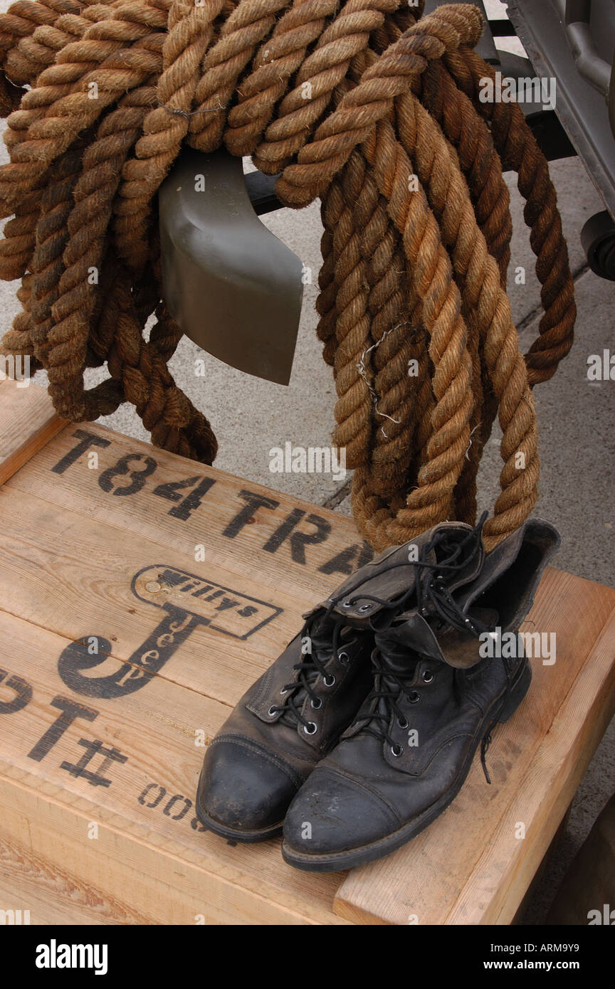 Old Army Gear Stock Photo - Alamy