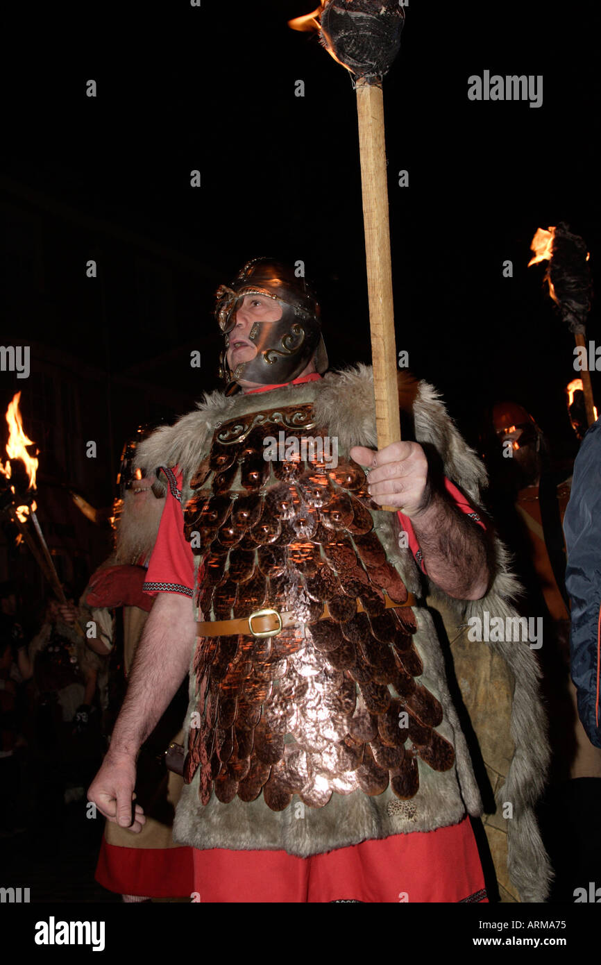 VIKING HOLDING TORCH LEWES BONFIRE NIGHT Stock Photo - Alamy