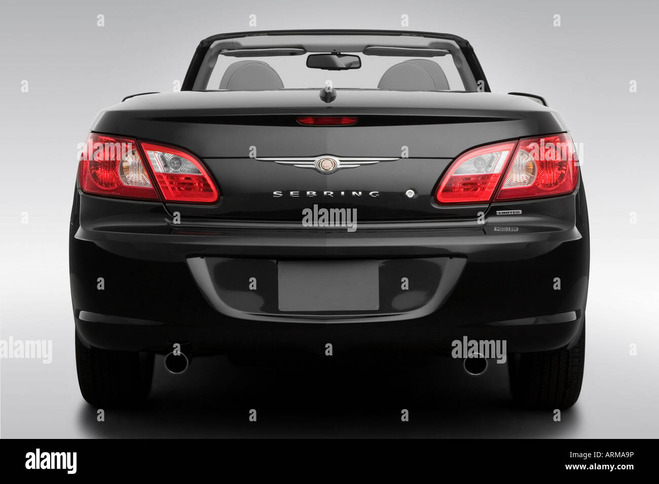 2008 Chrysler Sebring Limited in Black - Low/Wide Rear Stock Photo - Alamy