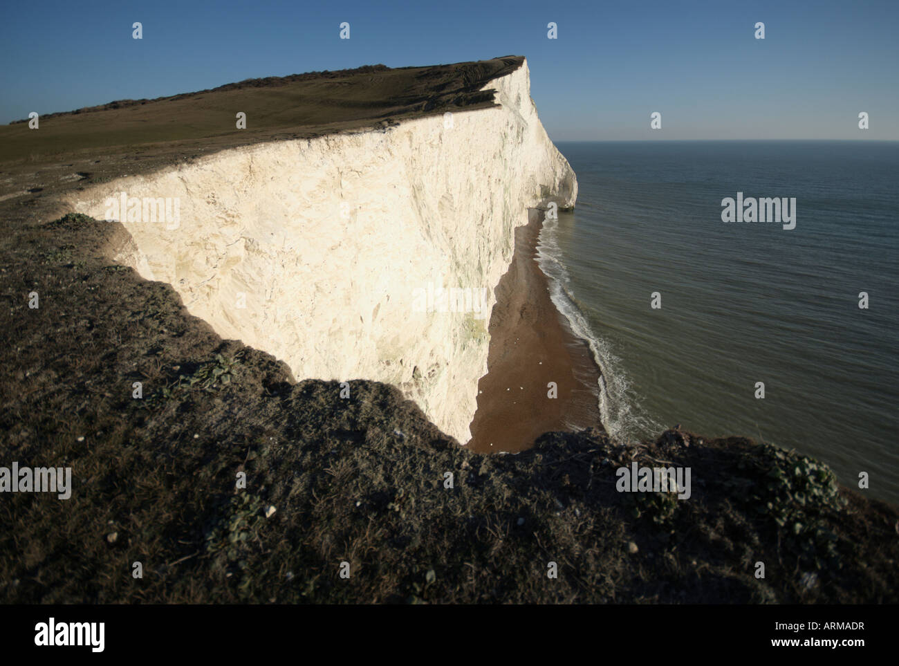 The white cliffs of Dover in winter Stock Photo - Alamy