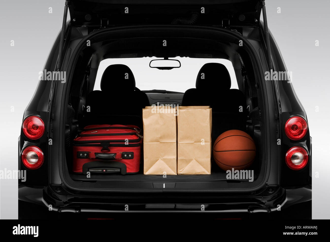 2008 Chevrolet HHR Panel LS in Black - Trunk Props Stock Photo - Alamy