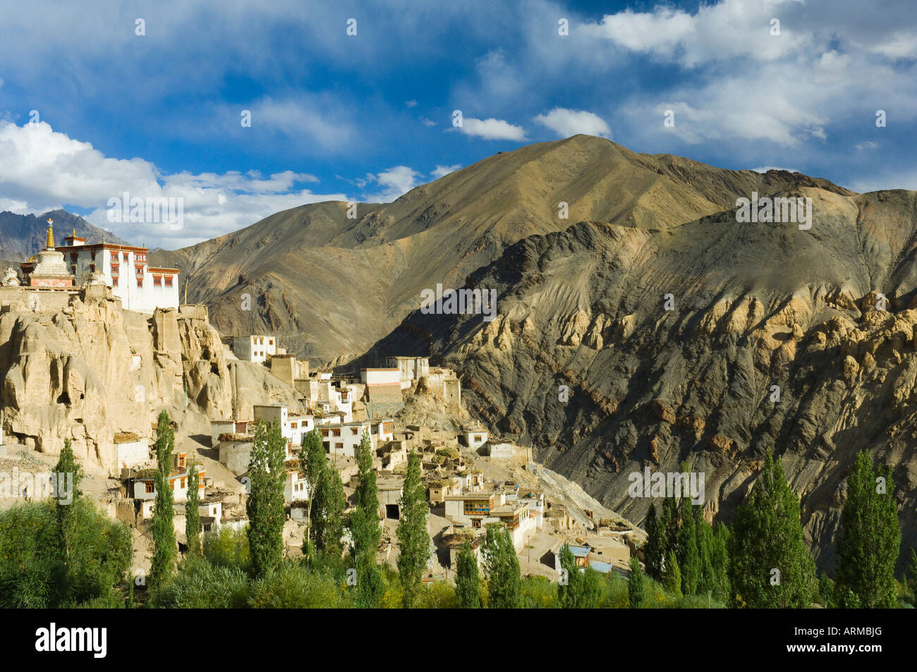 Lamayuru gompa (monastery), Lamayuru, Ladakh, Indian Himalayas, India ...