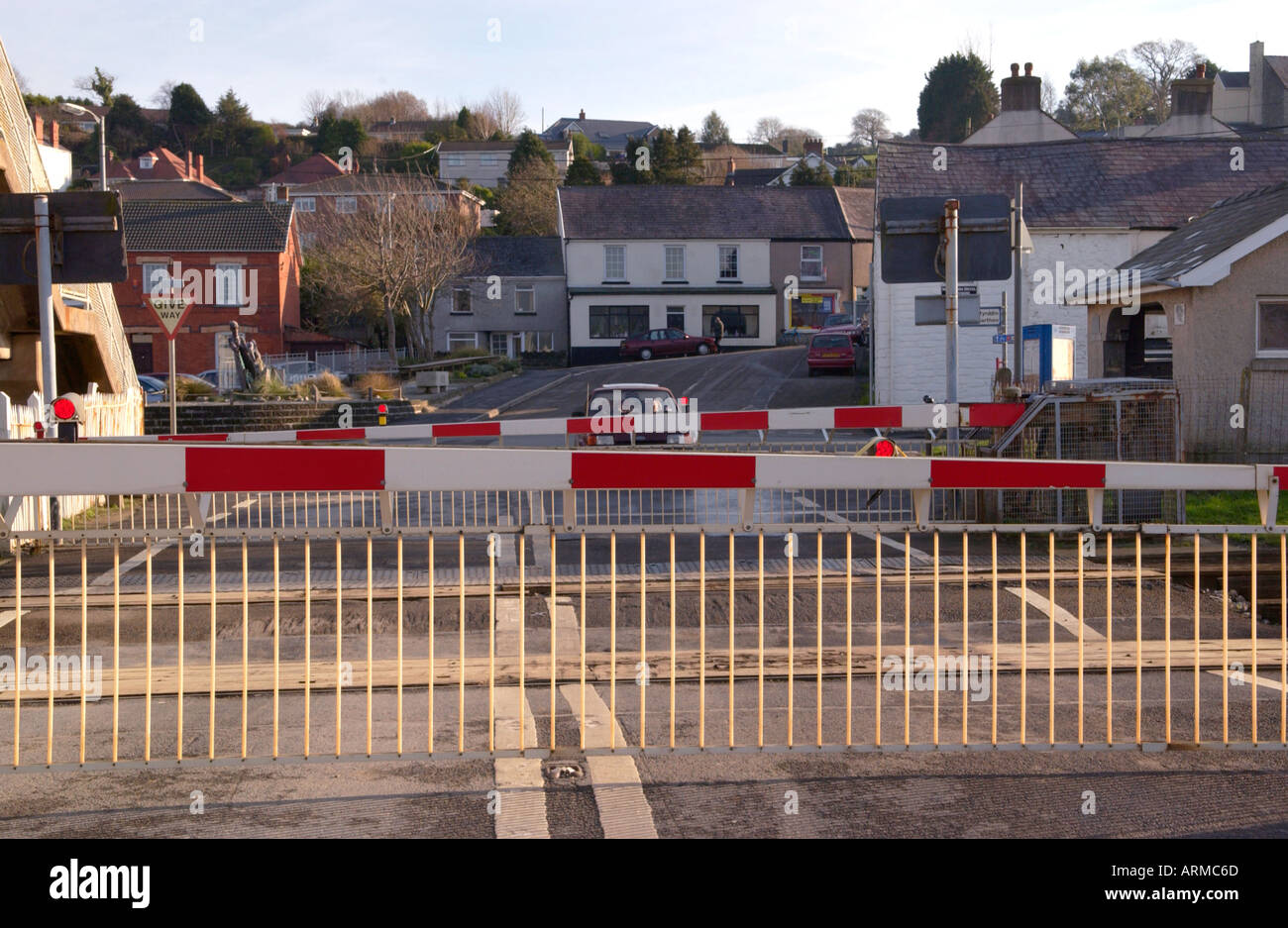 Level crossing gate hi-res stock photography and images - Alamy