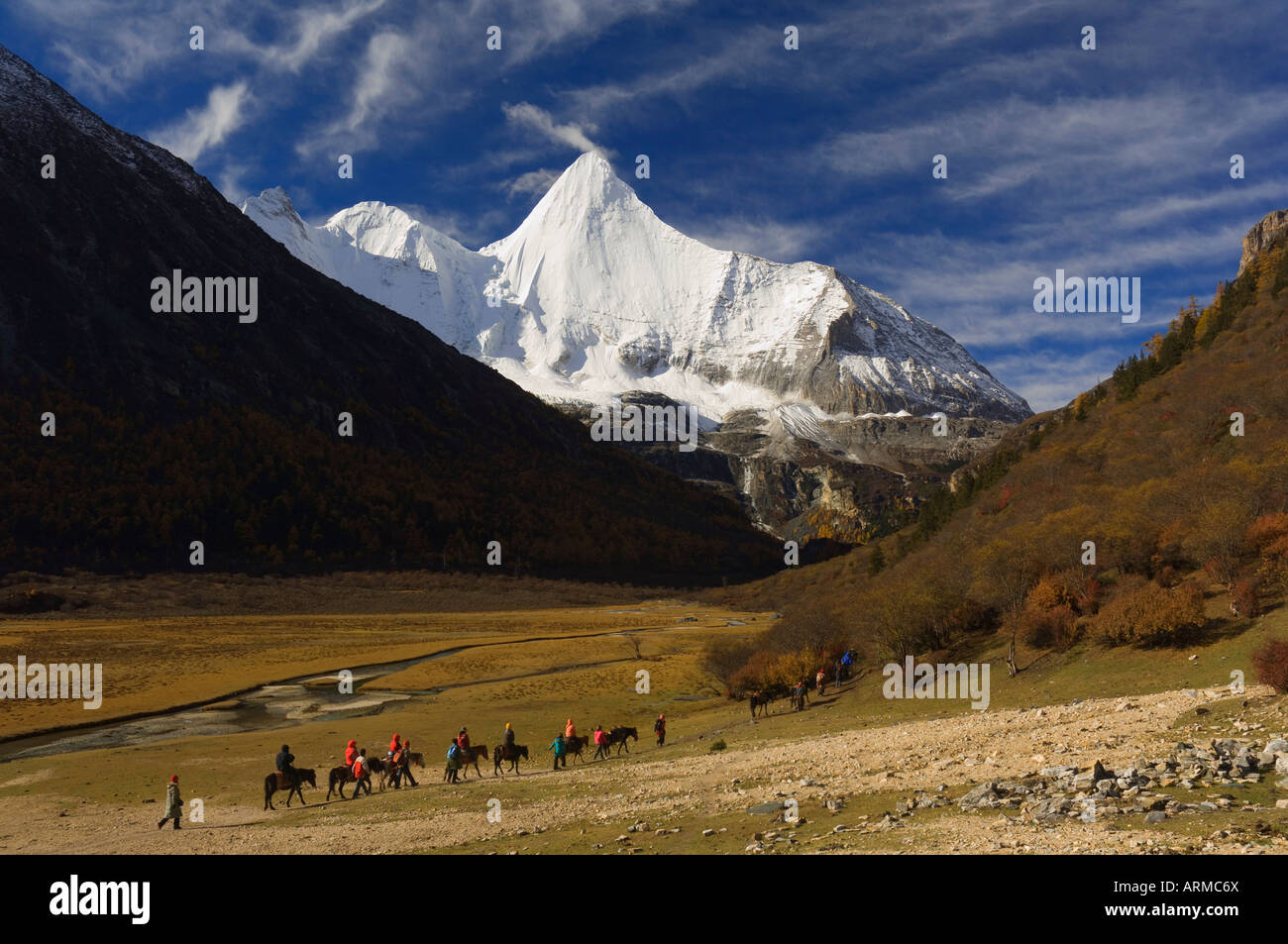 Yangmaiyong, Yading Nature Reserve, Sichuan Province, China, Asia Stock ...