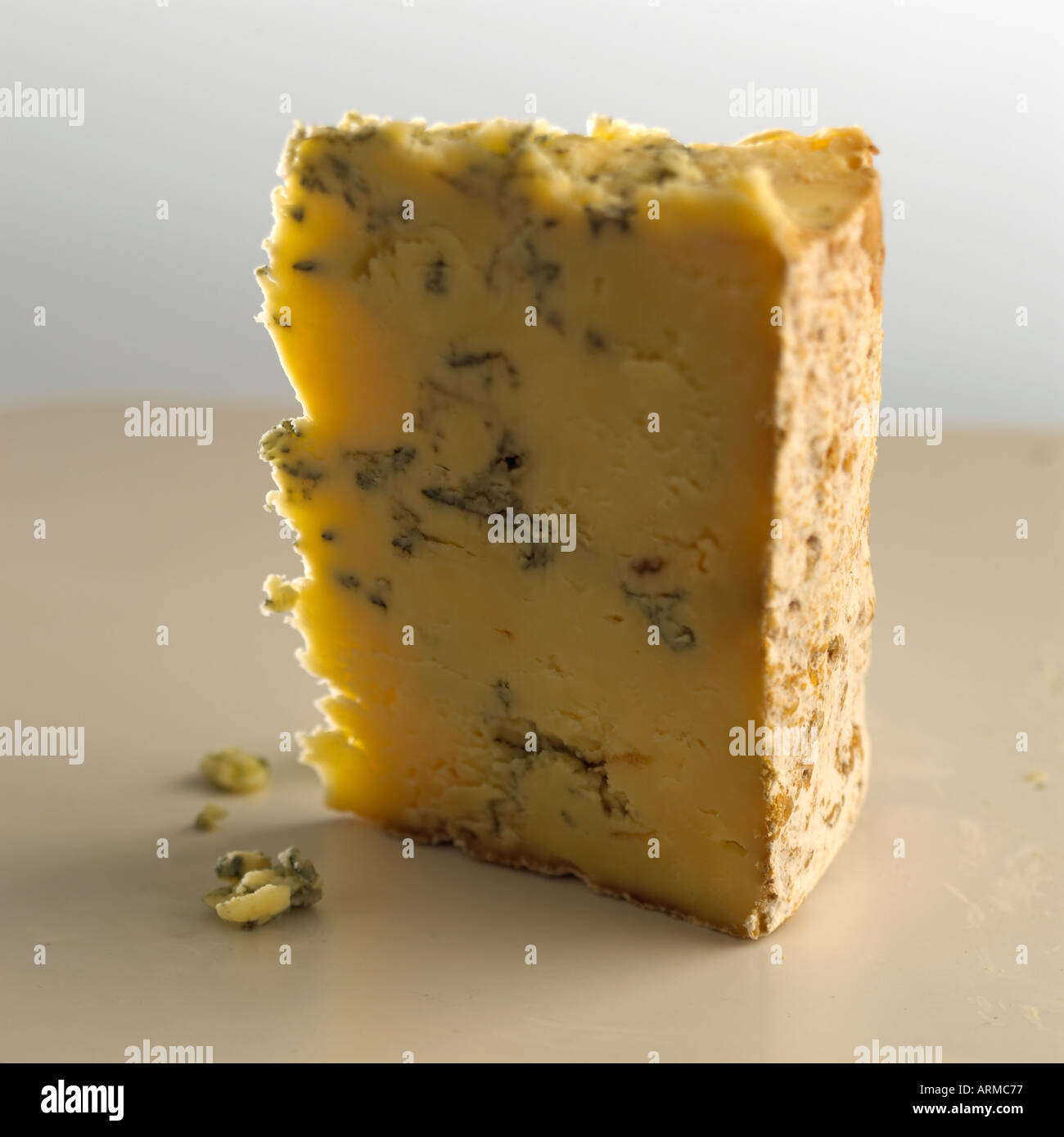 Single wedge of Stilton Cheese Keywords dairy traditional Stock Photo ...