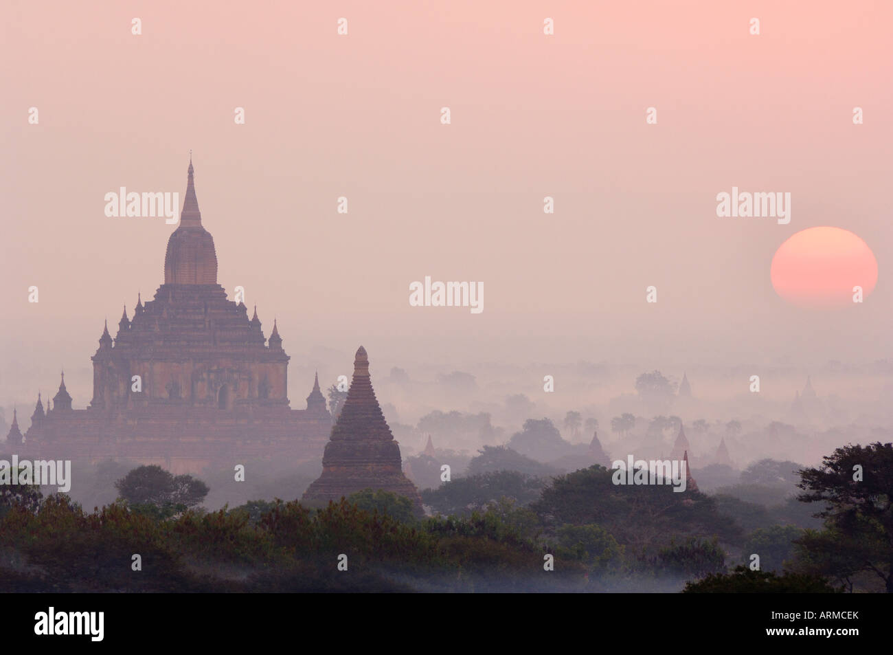 Sunrise, Bagan (Pagan), Myanmar (Burma), Asia Stock Photo - Alamy