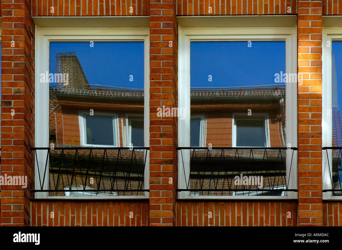 Reflections in the window glass Stock Photo - Alamy