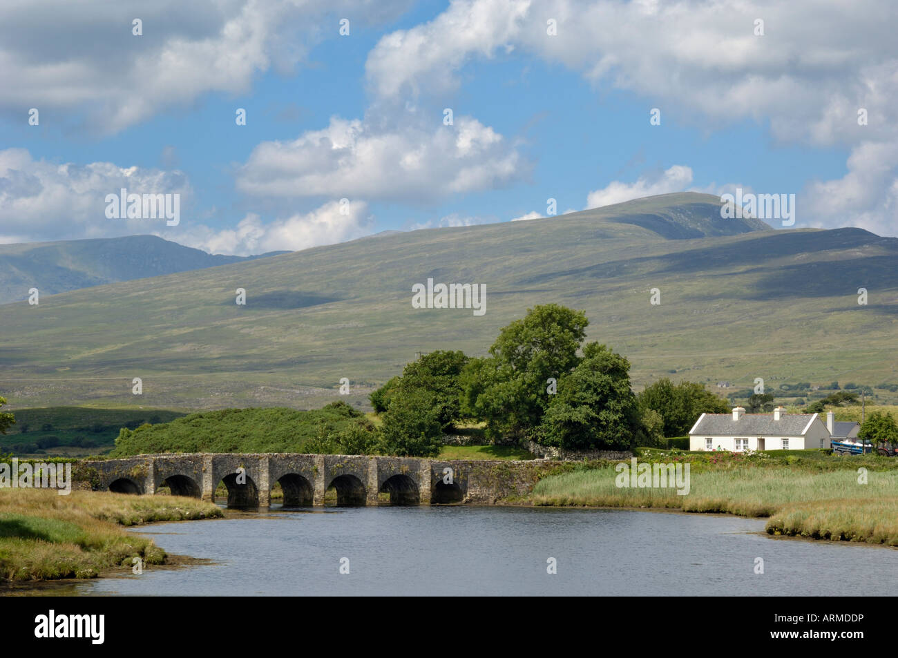 Ancient bridge near Newport, County Mayo, Connacht, Republic of Ireland ...
