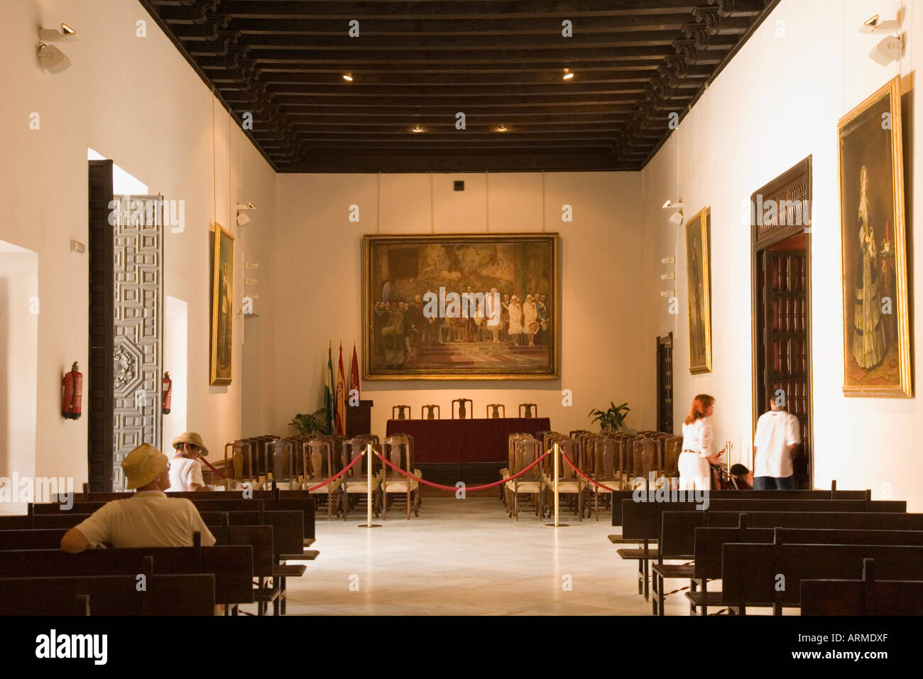 Seville Spain Cuarto del Almirante in the Reales Alcazares Stock Photo ...