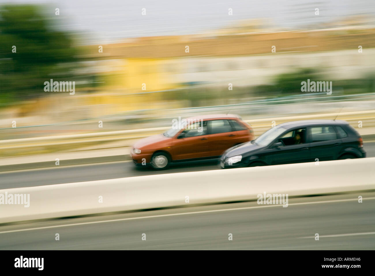 Speed two cars hi-res stock photography and images - Alamy