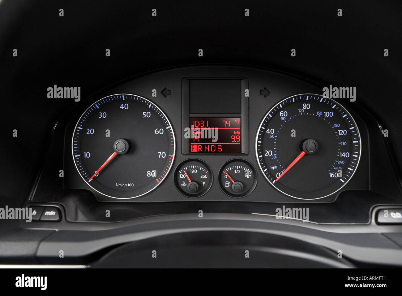 2008 Volkswagen Jetta SE in Blue - Speedometer/tachometer Stock Photo ...